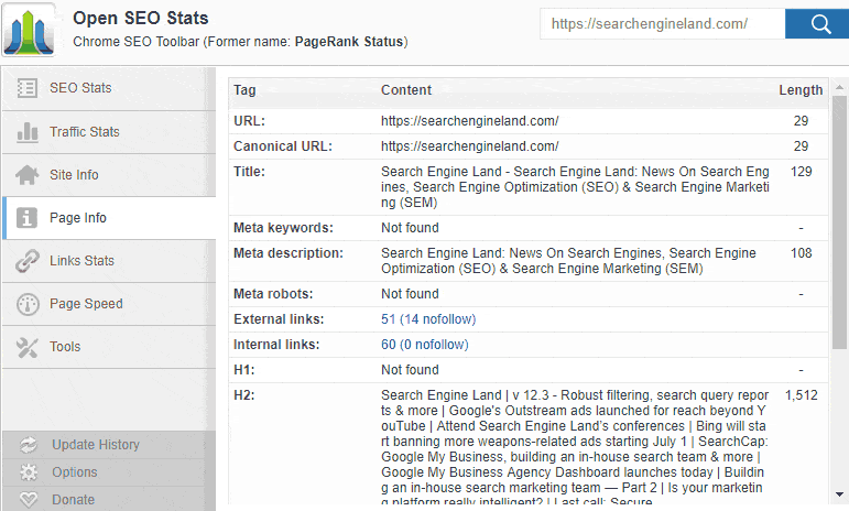 Chrome Extension (SEO) - Webmarketr
